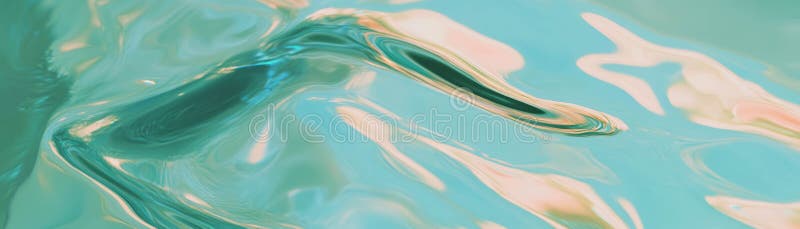 Rippling Water Surface with Wave Patterns and Bright Reflections in a ...