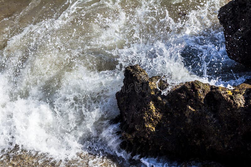 Waves Crushing Detail stock image. Image of rock, waves - 29125303