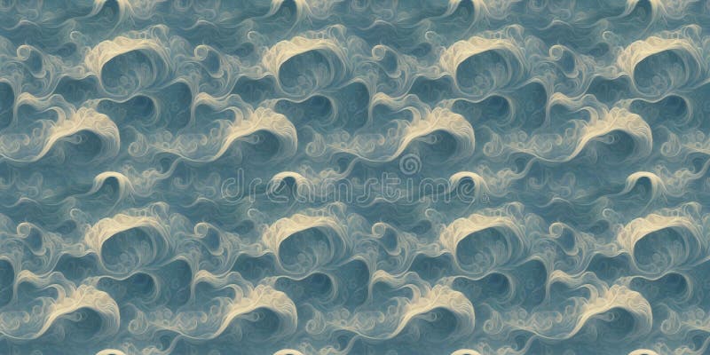 Waves Curl Seamless Patterns Stock Photo - Image of weightlifter, male ...