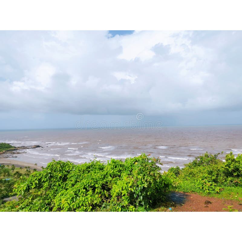 Waves Dancing Under a Clear Blue Sky Stock Photo - Image of dancing ...