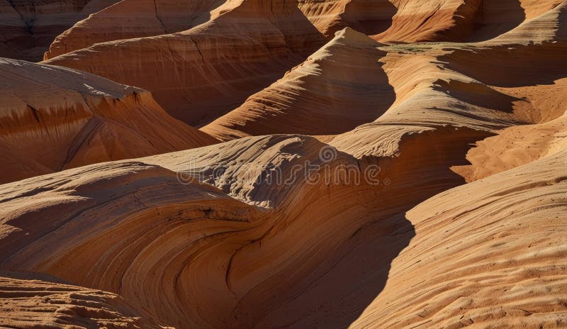 Waves of Desert Sandstone Patterns Stock Illustration - Illustration of ...