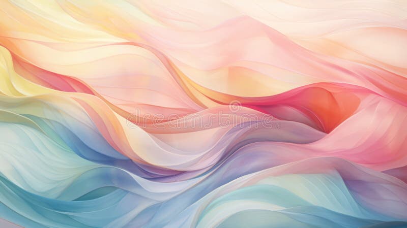 Waves of Different Colors Background Stock Illustration - Illustration ...