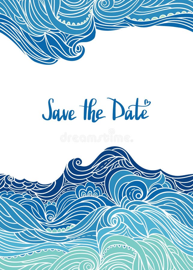 Waves Flyer Templates White Back-01 Stock Vector - Illustration of ...