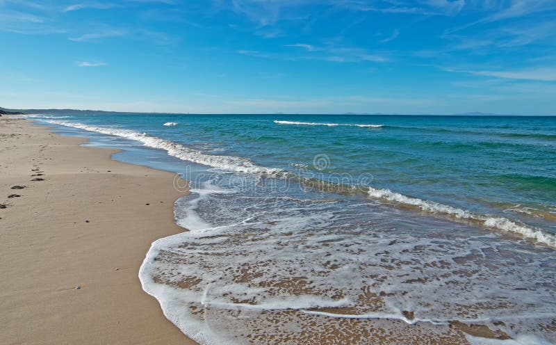 Waves on the foreshore stock image. Image of idyllic - 38639315