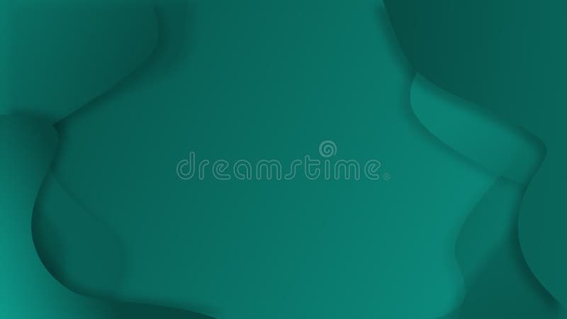 Waves Gradient Abstract Background on the Right and Left of Emerald ...