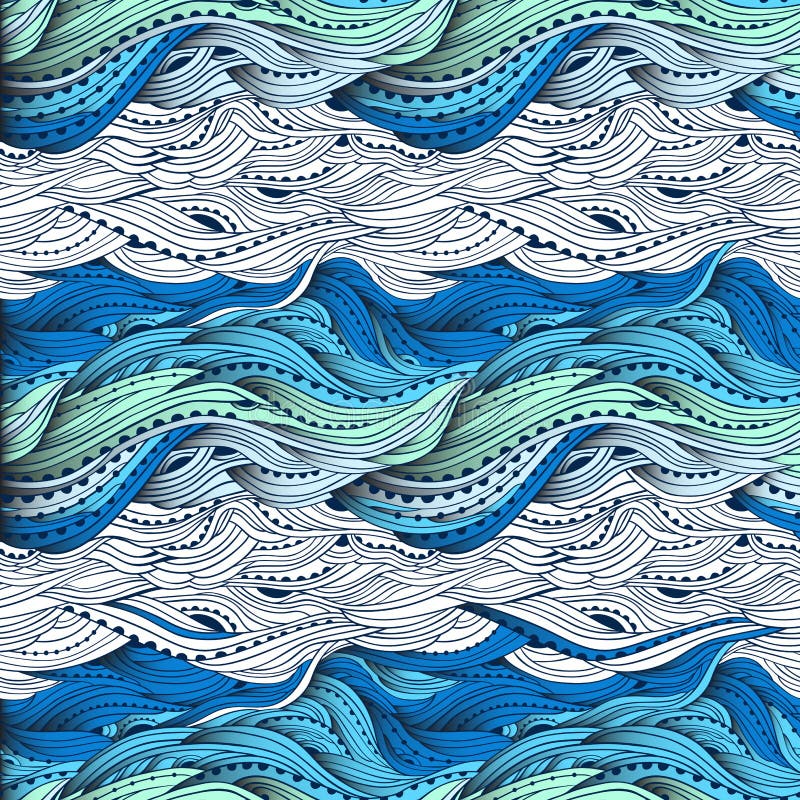 Waves Gradient Blue Light stock vector. Illustration of decoration ...