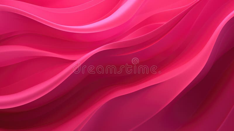 Waves in Hot Pink Colors, Abstract Illustration Stock Illustration ...