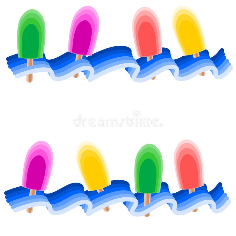 Waves and ice stock vector. Illustration of seasonal - 19684764