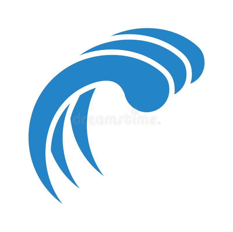 Waves Icon on Background for Graphic and Web Design. Simple Vector Sign ...