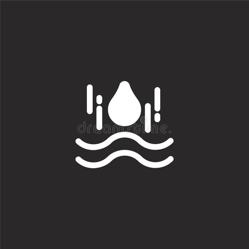 Waves Icon. Filled Waves Icon for Website Design and Mobile, App ...
