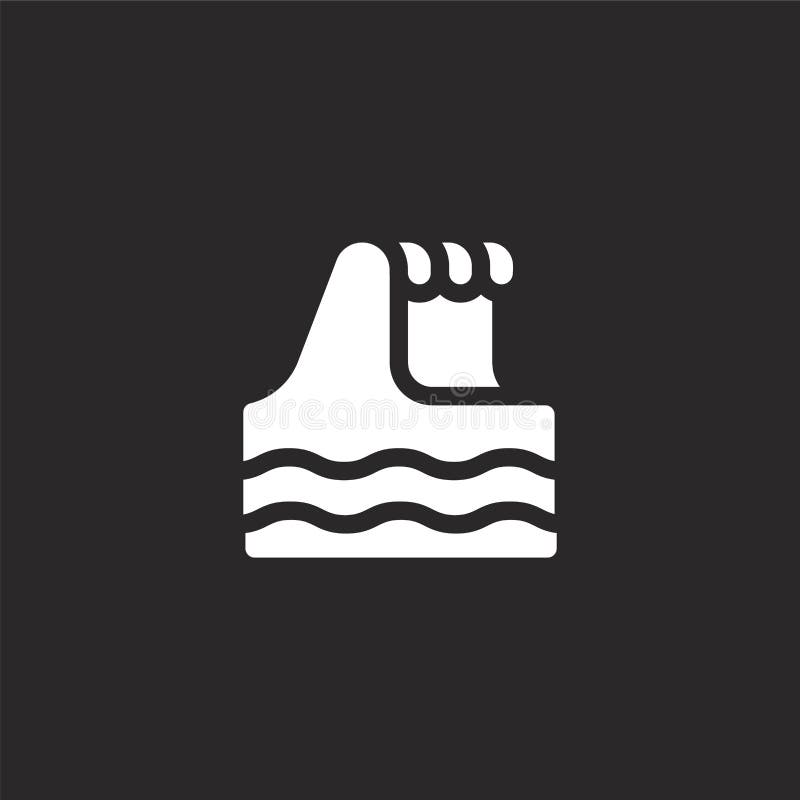 Waves Icon. Filled Waves Icon for Website Design and Mobile, App ...