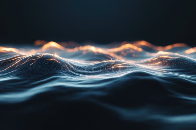 Waves Illuminated by Light Create a Stunning Visual Display in Dark ...