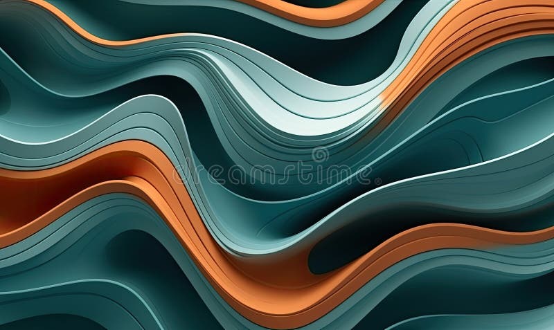 Waves of Illusion: a Mesmerizing Computer-Generated Image of Curved ...