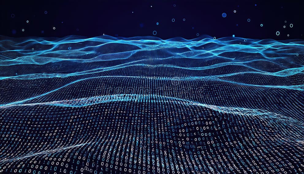 Waves of Interstellar Computer Code Vivid Binary Patterns Amidst the ...