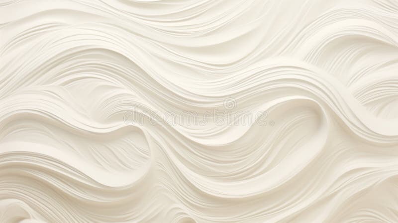 Waves in Ivory Colors, Abstract Illustration Stock Illustration ...