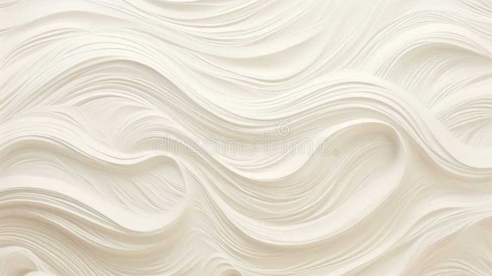Waves in Ivory Colors, Abstract Illustration Stock Illustration ...