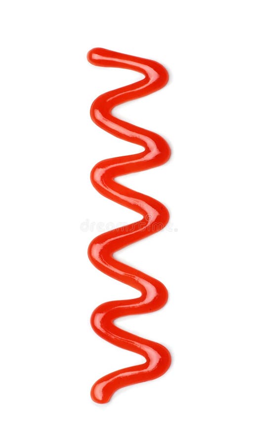 Waves of Ketchup Isolated on White Stock Photo - Image of spray ...