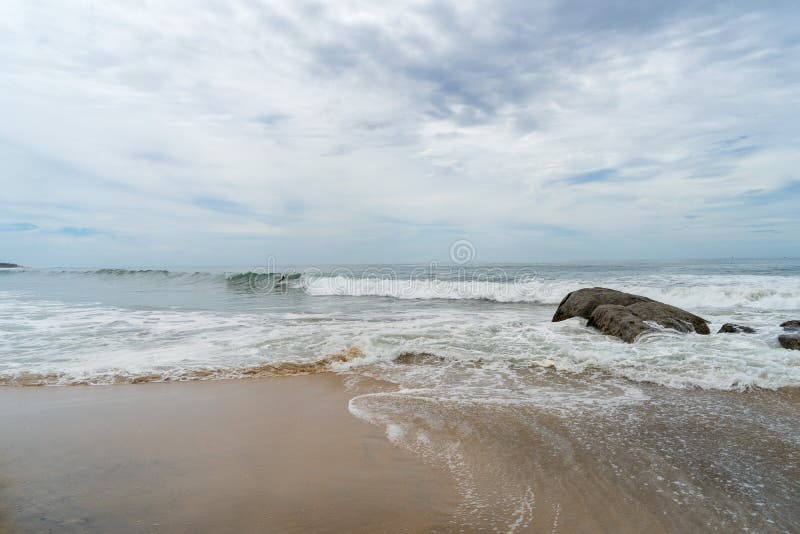 Rocks on Beach stock image. Image of alone, unspoilt, travel - 4847147