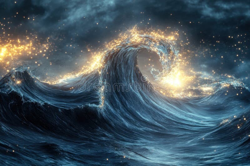 Waves of Light and Energy Collide in a Powerful Ocean Display at ...