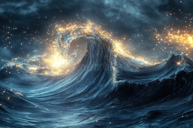 Waves of Light and Energy Collide in a Powerful Ocean Display at ...