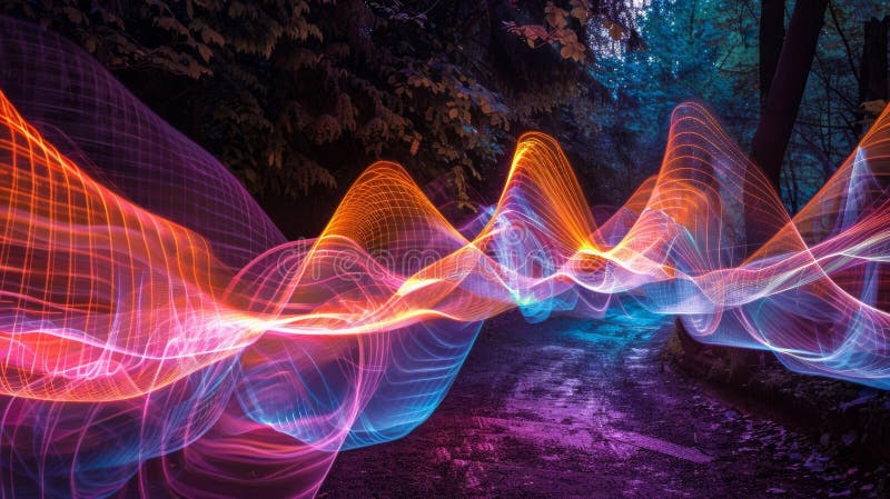 Waves of Light Rippling and Cascading Create a Breathtaking Spectacle ...