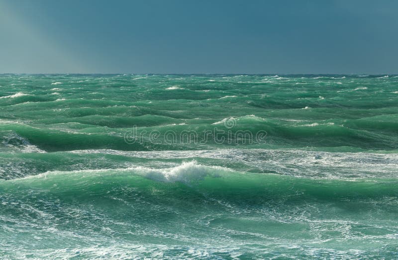 Choppy sea stock photo. Image of turquoise, climate, landscape - 30065118