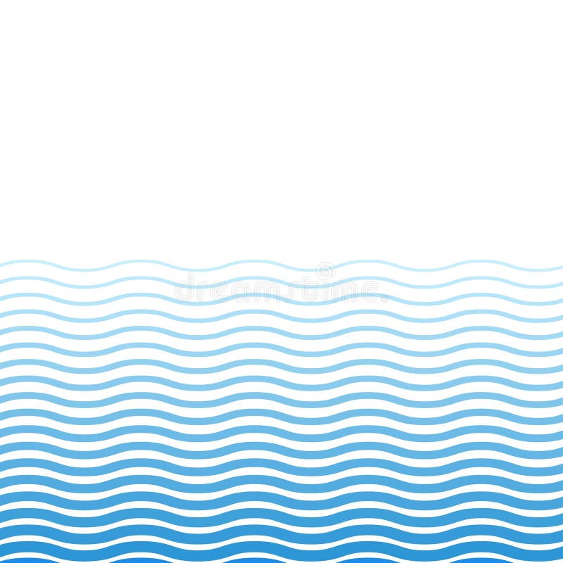 Waves Lines Decorative Frame, Vector Design Template, Abstract Water ...