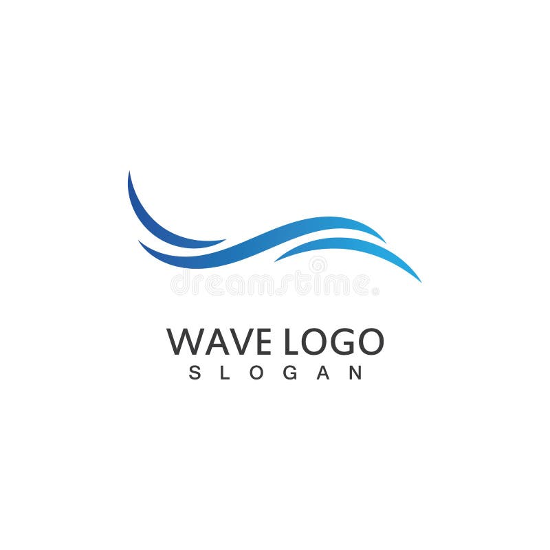 Waves Logo Template Vector Symbol Nature. Stock Vector - Illustration ...