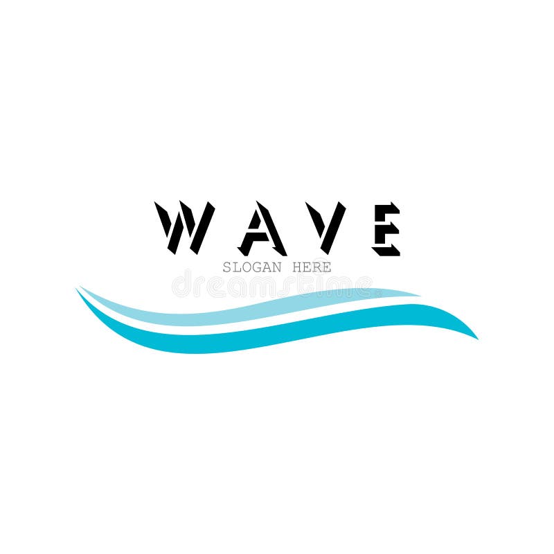 Waves Logo Template Vector Symbol Stock Illustration - Illustration of ...