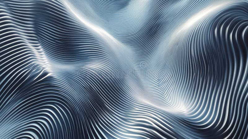 Waves Metallic Texture Flow Undulating Patterns Creating Abstract Design Stock Photos - Free ...