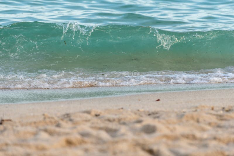Waves at Miami Beach, Florida, Atlantic Ocean Stock Image - Image of ...