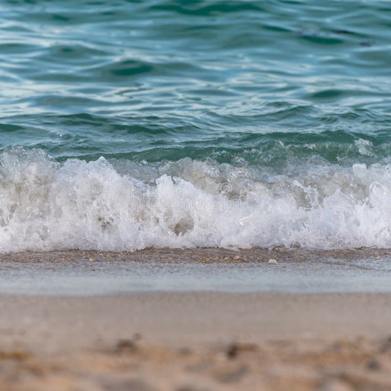 Waves at Miami Beach, Florida, Atlantic Ocean Stock Photo - Image of ...