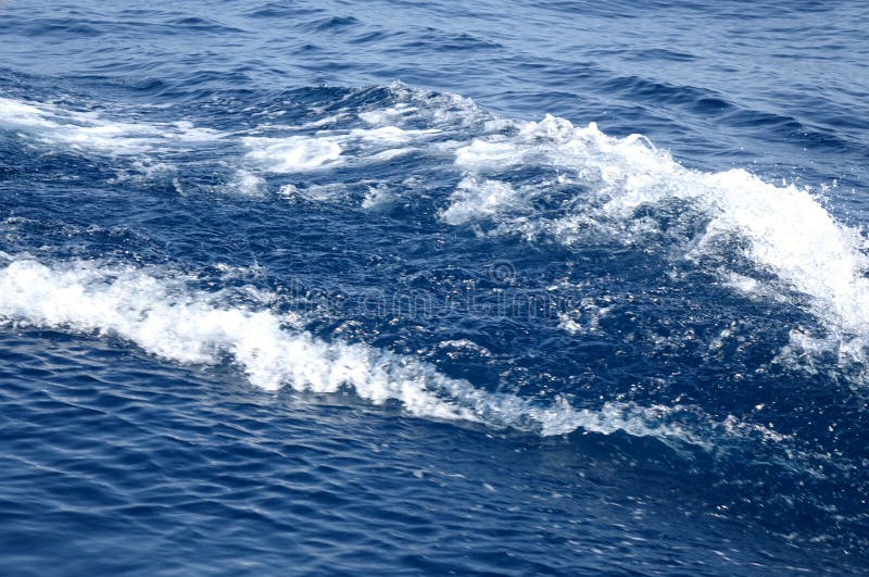 Waves of a motor boat stock photo. Image of view, nature - 51803350