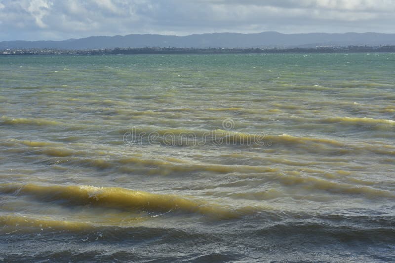 Waves in murky harbor stock photo. Image of texture - 105554840