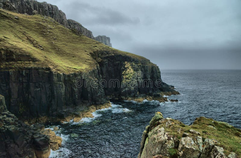 Waves at Neist Point stock image. Image of skye, neist - 24193725