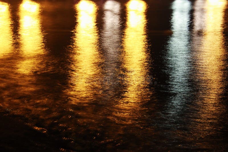 Waves at night stock image. Image of sunlight, sunset - 61221675