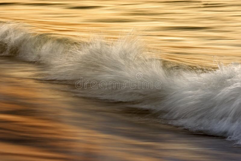 Waves on the Ocean Captured with a Slow Shutter Speed Stock Image ...