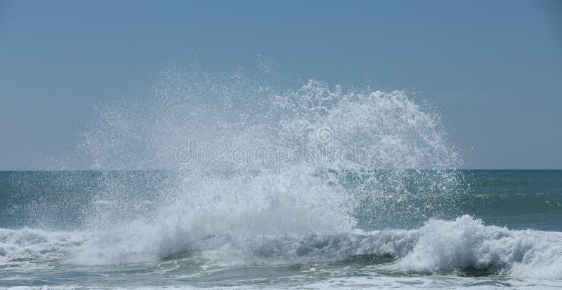 Waves ocean sea stock photo. Image of landscape, flow - 185765246