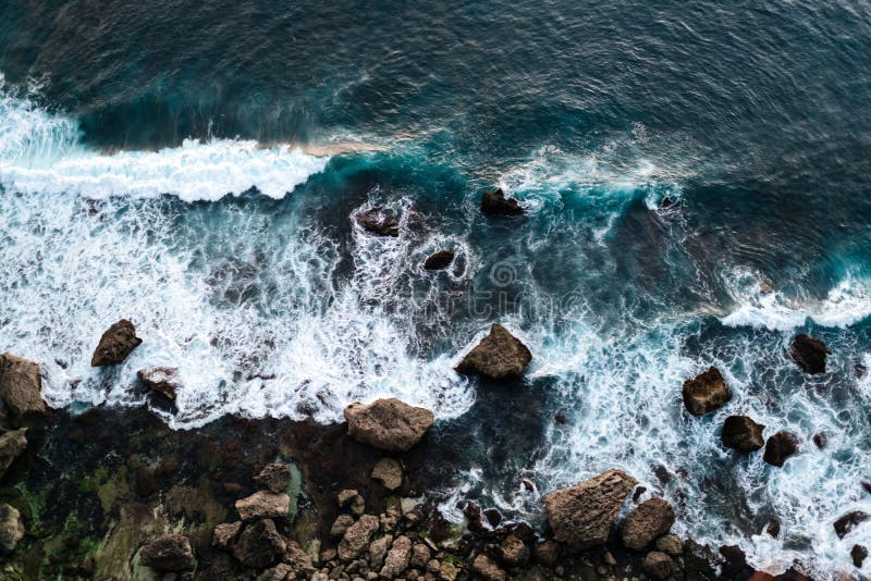 Waves in Ocean Splashing Waves Stock Photo - Image of light, clear ...