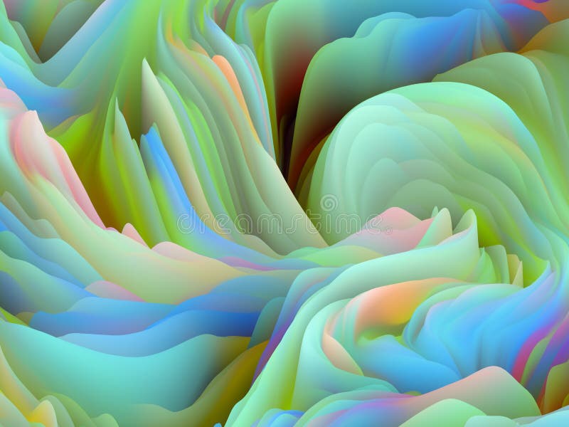 Waves of Organic Forces stock illustration. Illustration of whirl ...