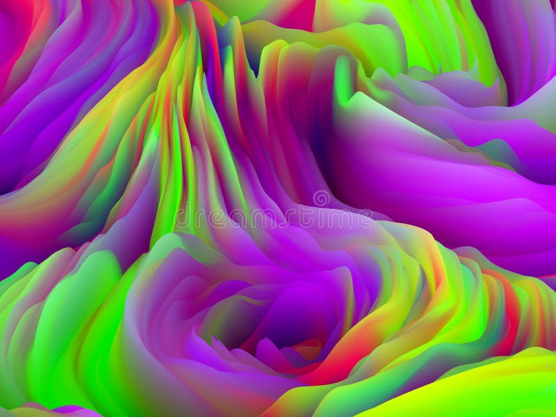 Waves of Organic Forces stock illustration. Illustration of movement ...