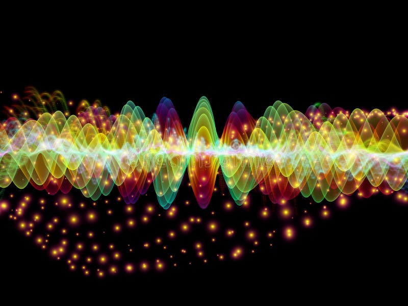Waves of Oscillation stock illustration. Illustration of movement ...