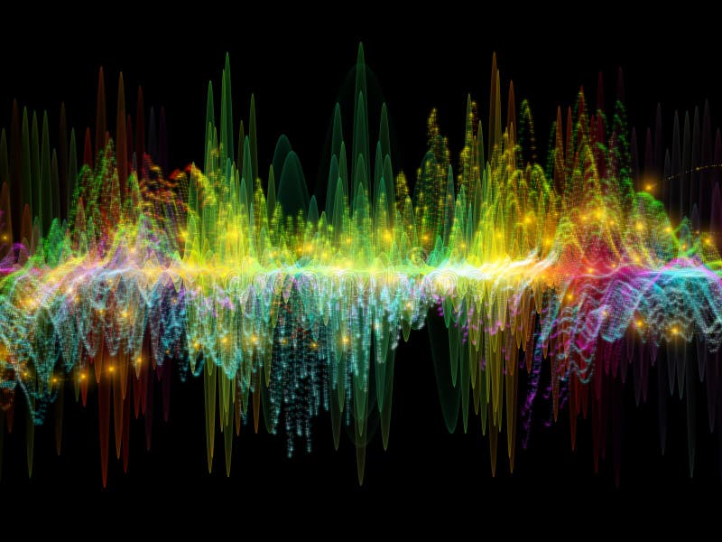 Waves of Oscillation stock illustration. Illustration of pattern ...