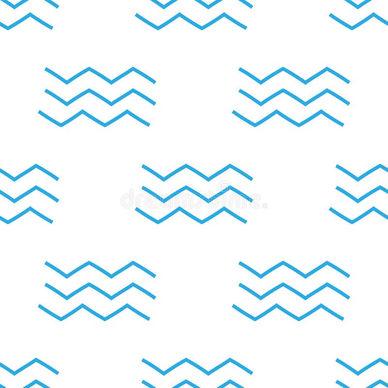 Waves Outline Icon, Modern Minimal Flat Design Style. Wave Thin Line ...
