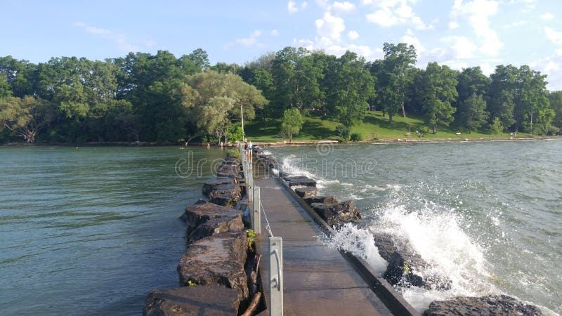 Waves Over Ontario Water Trail Stock Image - Image of splash, waves ...