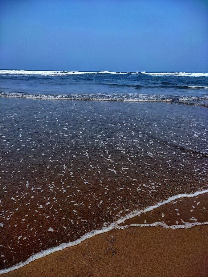 Waves on Pangandaran Beach West Java Indonesia Stock Image - Image of ...