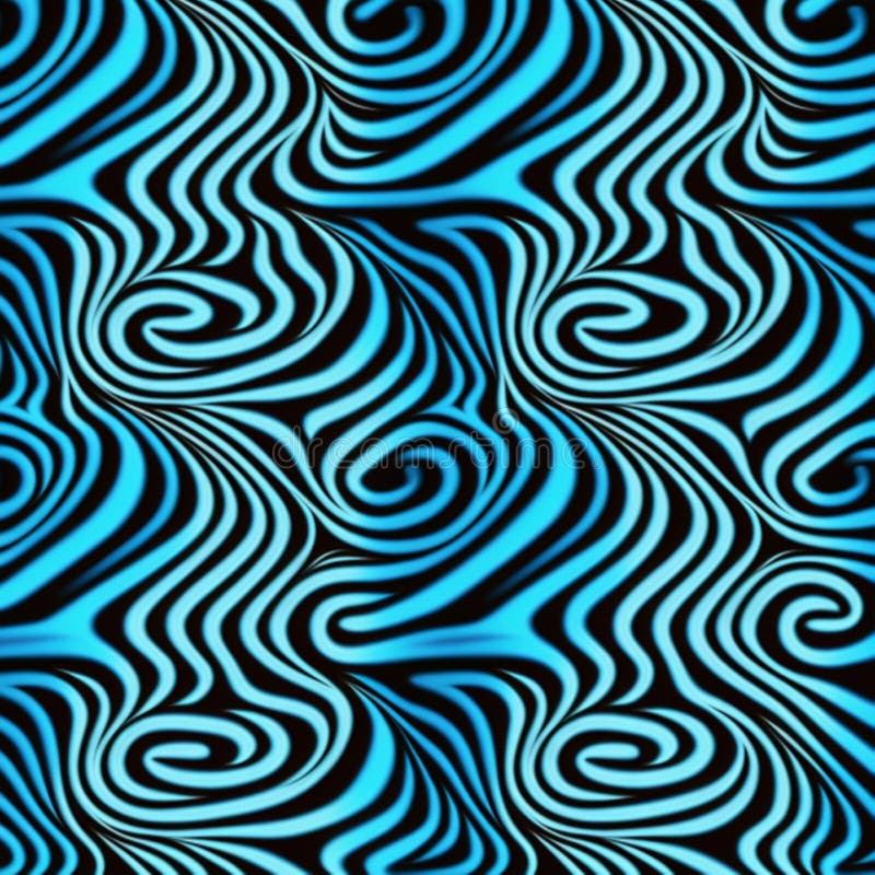 Waves Pattern with Blue and White Colors Stock Illustration ...