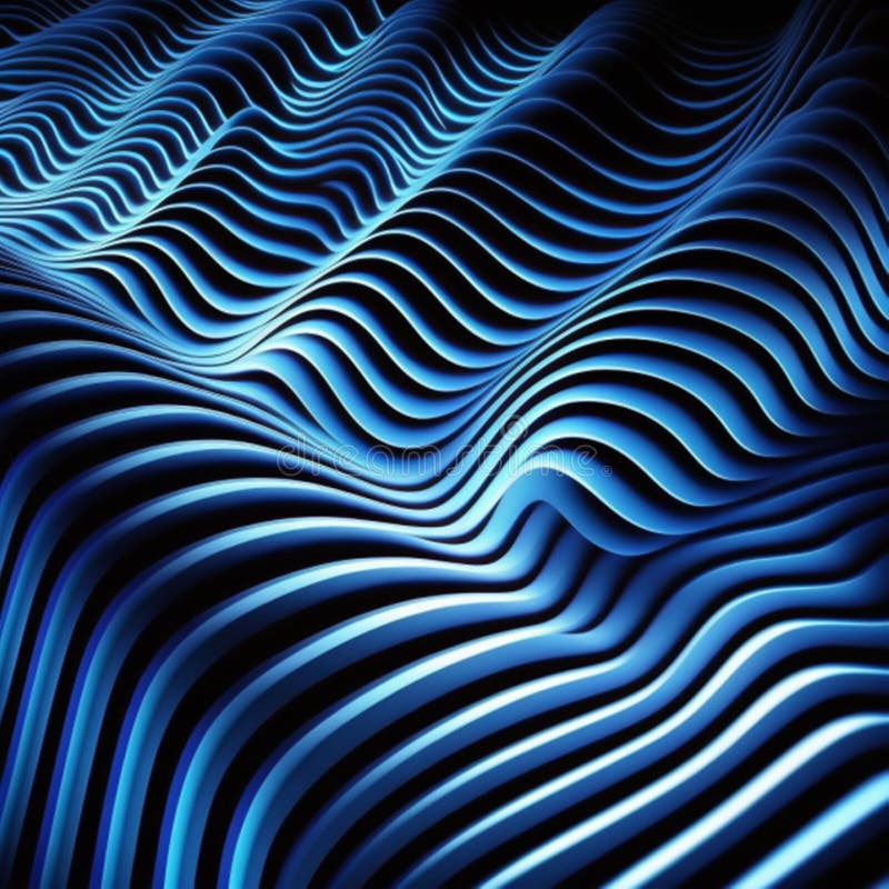 Waves Pattern with Blue and White Colors Stock Illustration ...