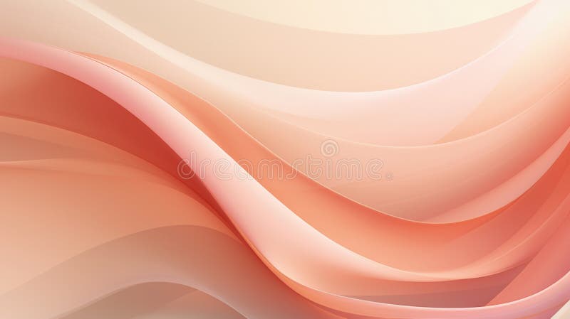 Waves of Peach Color Textile or Paper, Soft Material Texture Background ...