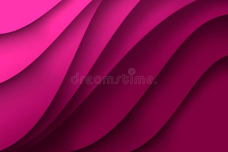 Waves Pink Texture. Elegant Abstract Pink Wave Background with Smooth ...